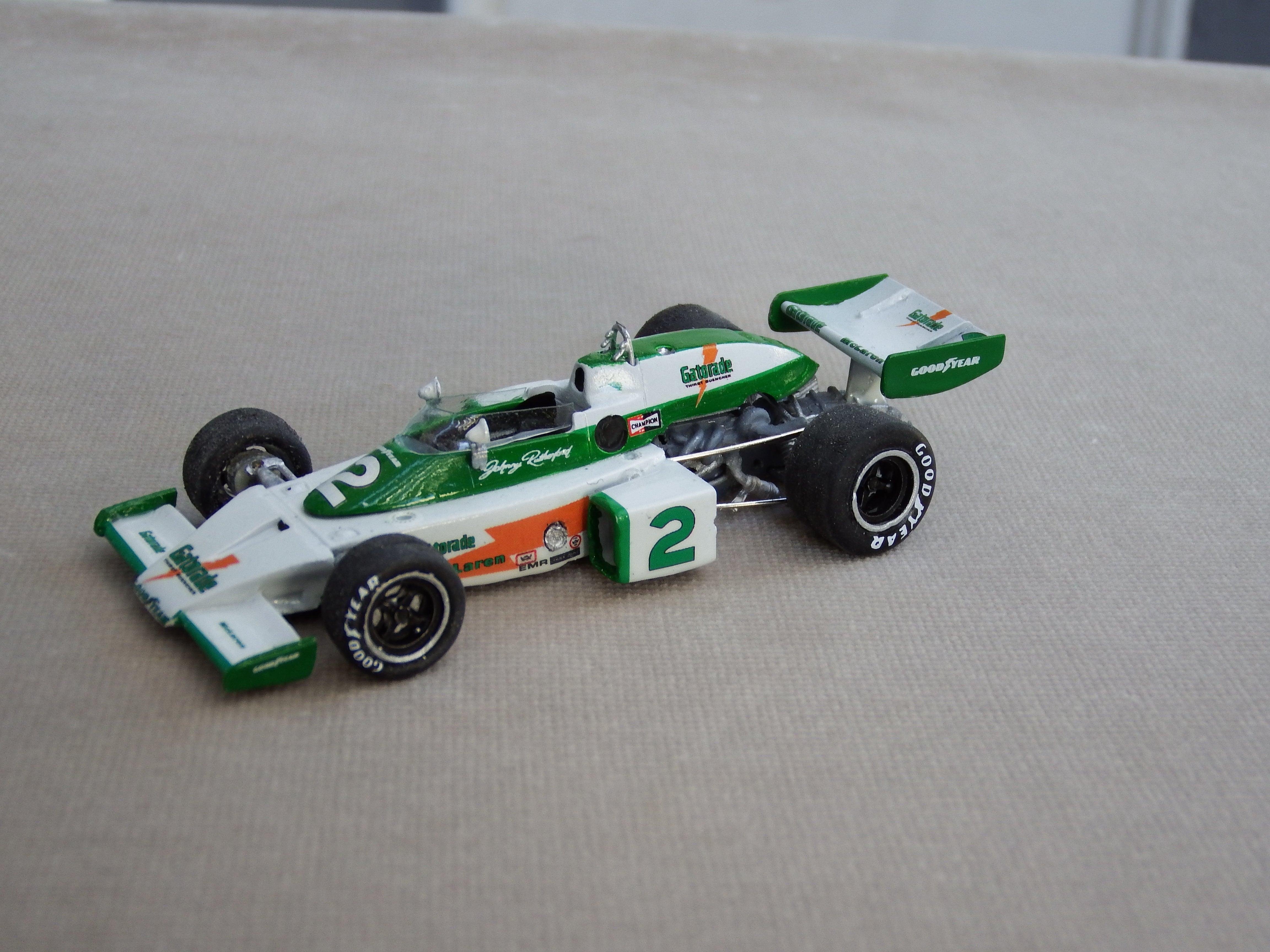McLaren, Gatorade, Indianapolis, 1975, Johnny Rutherford – MA Scale Models