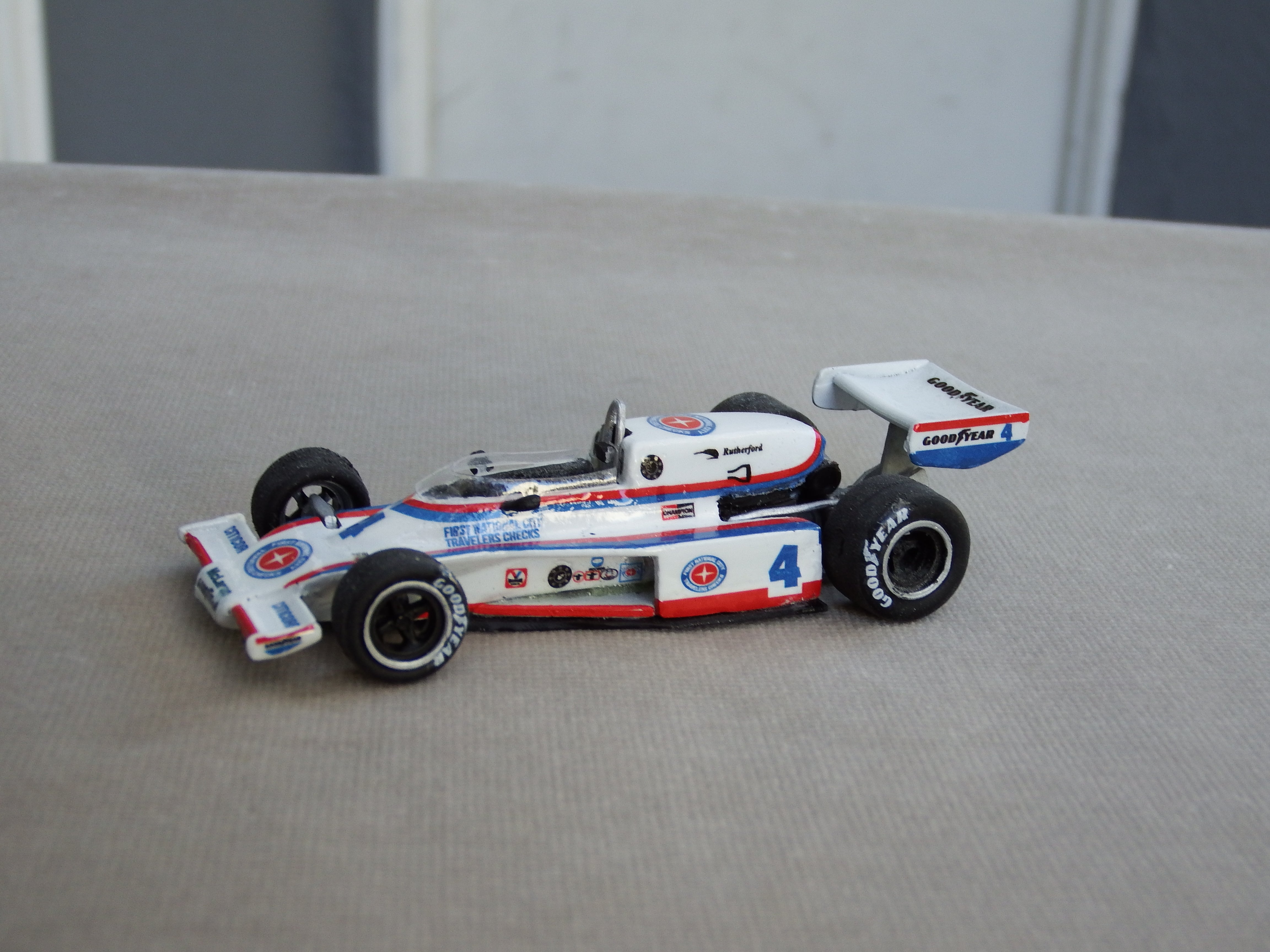 McLaren, First National City Travelers Check, #4, Johnny Rutherford, 1 ...