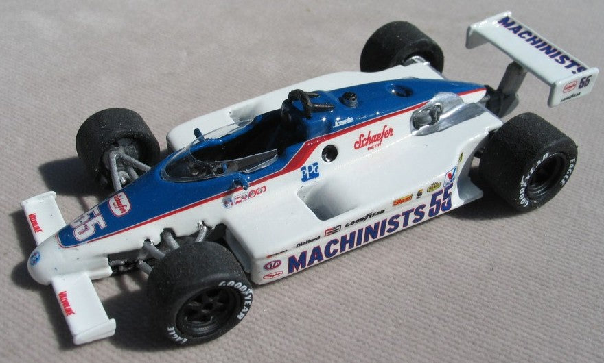 March - Cosworth, Machinists, #55, Indy, 1984, Josele Garza, 10th Plac ...