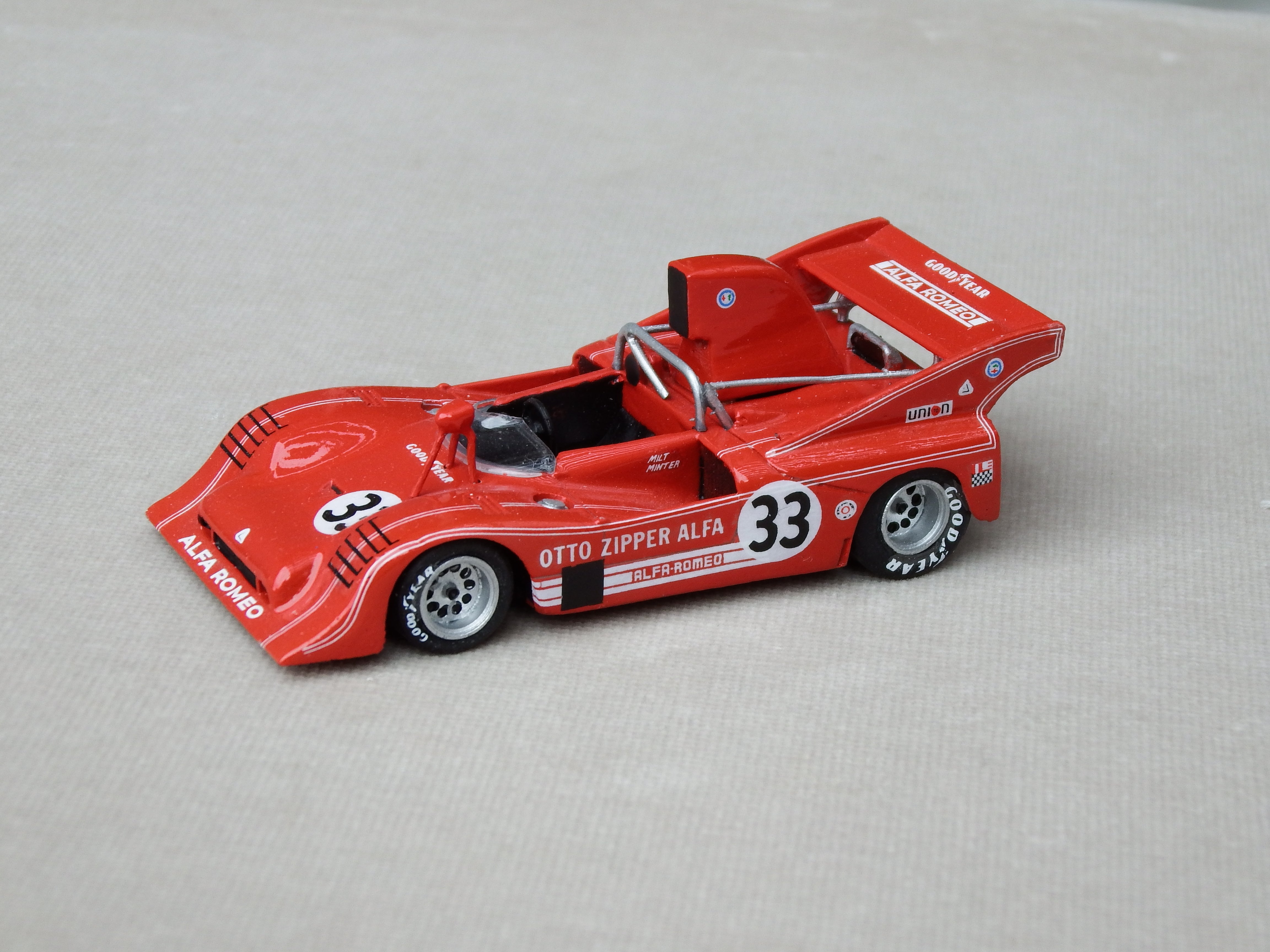Alfa Romeo, Watkins Glen, 1973, Milt Minter – MA Scale Models