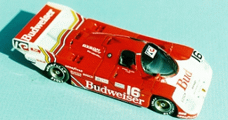 Porsche 962, BUDWEISER, 1985 Columbus Winner, #16, Dyson – MA Scale Models